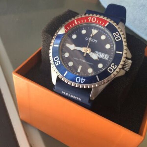 Vintage Lorus Divers Vintage Pepsi Dial VX43 X041 Watch By Seiko LOOK ...