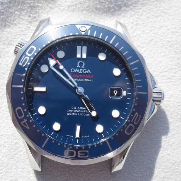 Omega SMP with blue ceramic bezel, dial - complete AD set - Hard to ...