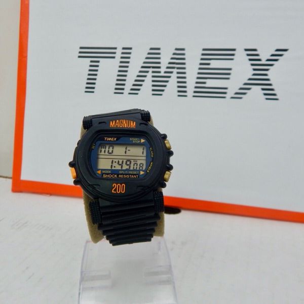 Timex Magnum 200 Watch Rare Vintage Retro Chronograph Mens ...