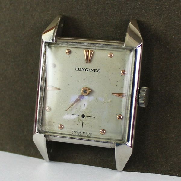 Antique LONGINES Square Shaped Watch. Caliber 23M. To Restore. Ca 1949 ...