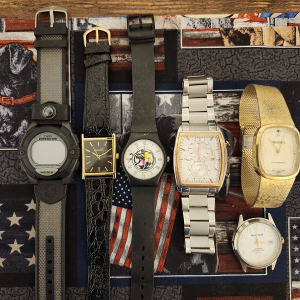 Vintage Watch Lot For Parts or Repair (Timex, Kenneth Cole, Milan ...