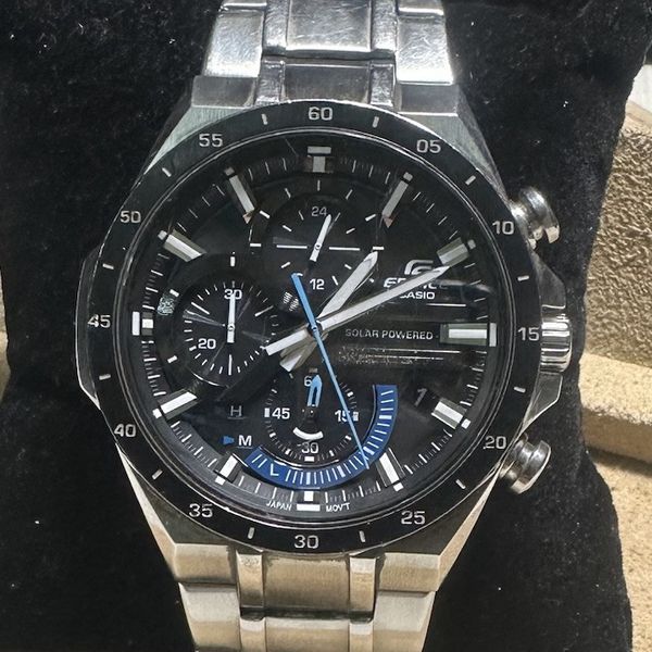 Casio Edifice Chronograph EQS-920 Analog Quartz Solar Power Watch /Runs ...