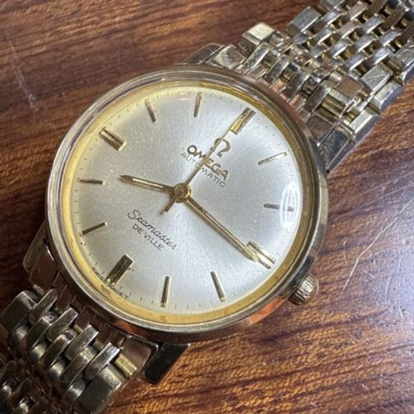 Vintage 1960s 14K GF Omega Seamaster DeVille Men's Automatic Watch Cal. 550 RUNS | WatchCharts ...