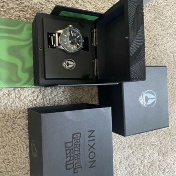Nixon Grateful Dead Diplomatic Watch | Silver / Black / Green ...