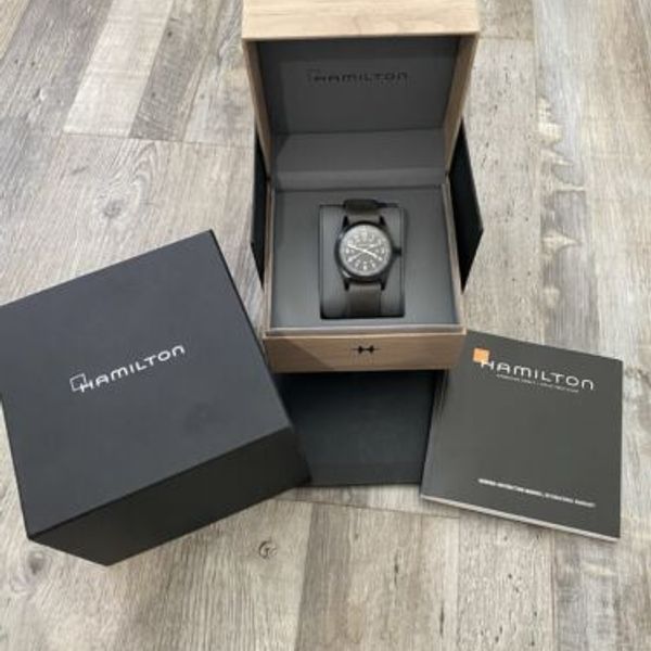 Hamilton Khaki Field Gray Men's Watch with Textile Band - H69409930 ...