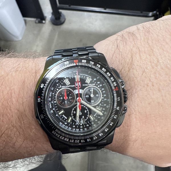 Luminox Titanium F22 raptor black | WatchCharts Marketplace