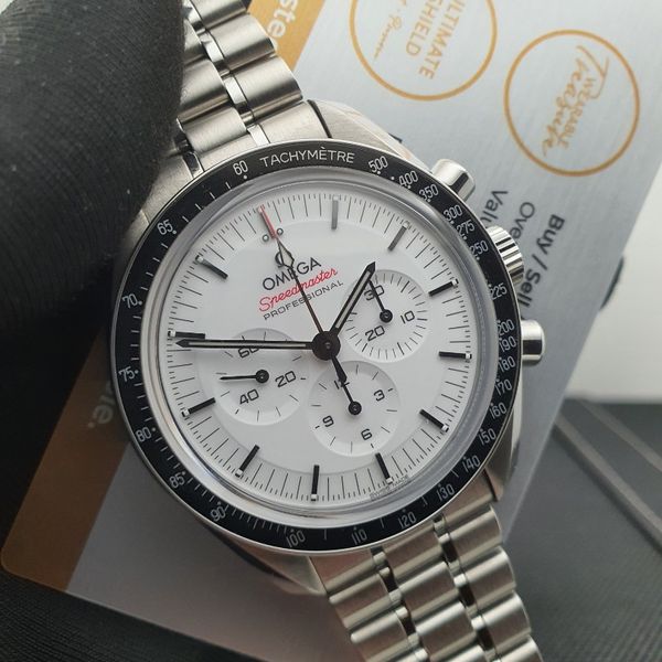 🤍💯2024 Omega speedmaster moon watch moonwatch professional white dial ...