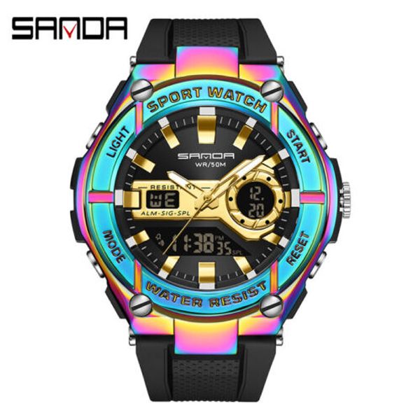 SANDA Watch Men's Trend Fashion Watch Outdoor Glow Waterproof ...