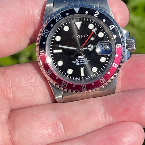 Custom Seiko MilSub Vintage Pepsi GMT Benz Date Mod ZJani Mods ...