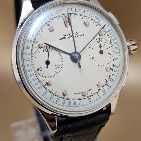 VINTAGE ROLEX CHRONOGRAPH Ref. 2508 VALJOUX MOVEMENT 1940's WRISTWATCH ...