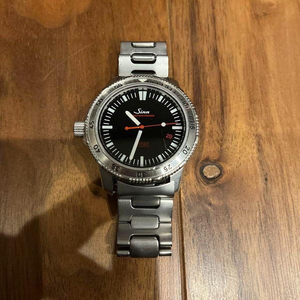 Used Sinn EZM2 403 Hydro Diver Quartz Men's Watch with Black Steel Dial ...