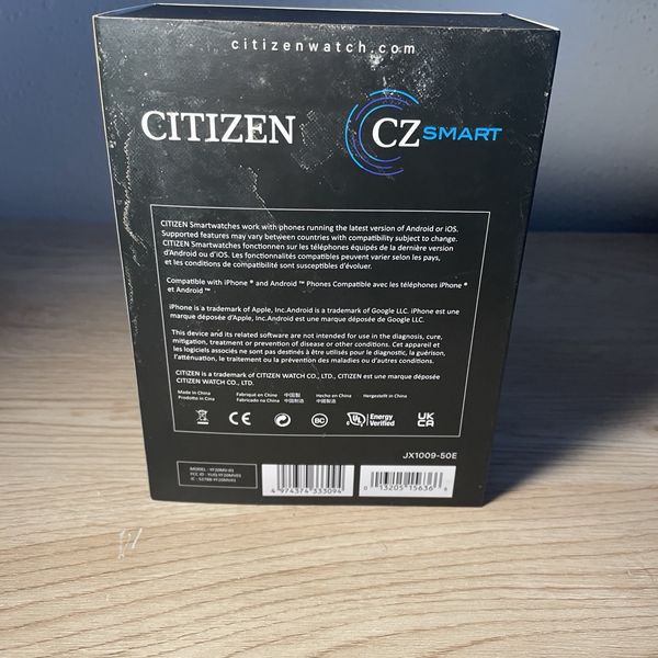 Citizen CZ Smart Watch iPhone/Android Compatable Graphite/Black YF20MV ...