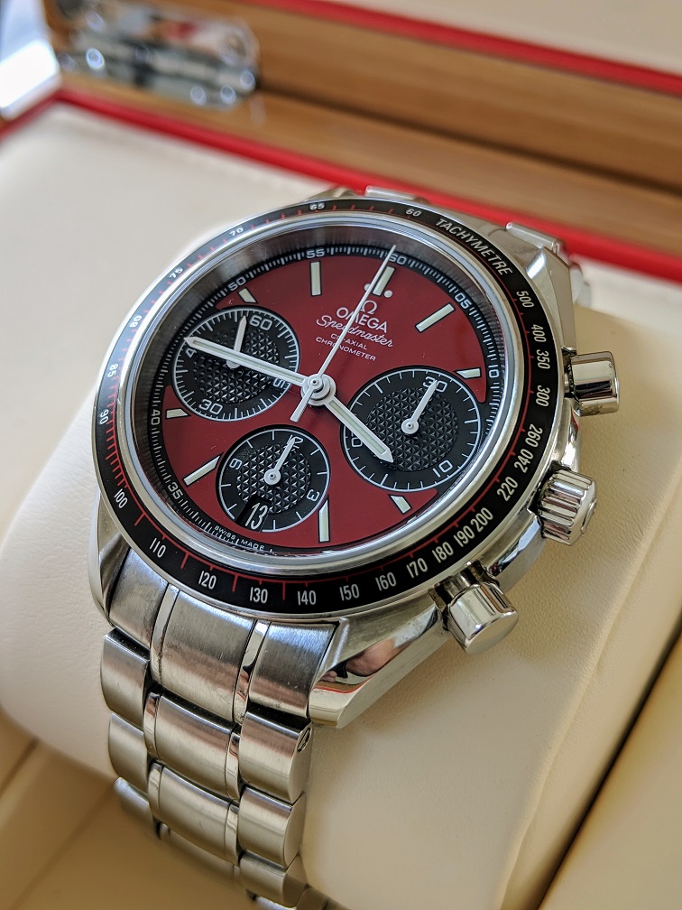 SOLD: Omega Speedmaster Racing Co-Axial Column Wheel Chronograph ...