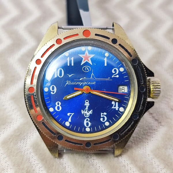 â­ Vintage Soviet watch VOSTOK komandirskie 2414.A military made in ...