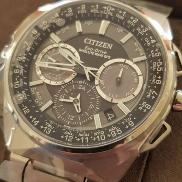 Citizen Wave Satellite GPS Chronograph (F900) CC9008-84E in Titanium ...