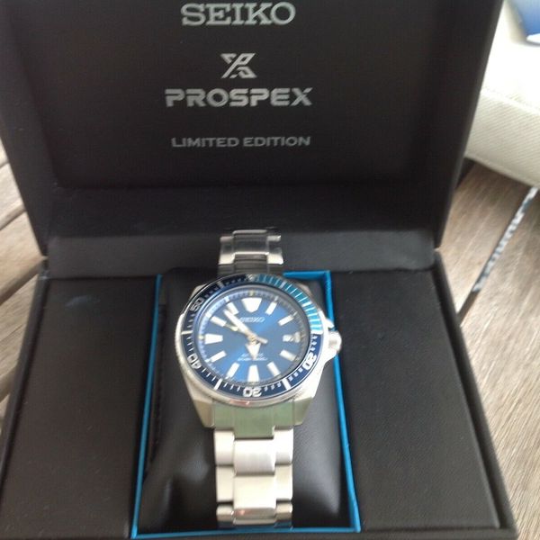 Seiko SRPB09 Blue Lagoon Samurai Limited Edition Dive Watch 1 Of 6,000 ...