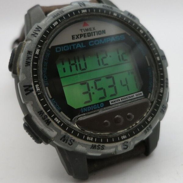 Vintage Timex Expedition Men's Digital Compass Watch - T77862 - New ...