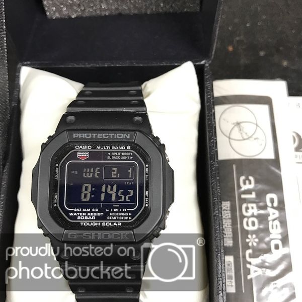 SOLD: Casio G-Shock GW-M5600BC square reverse display | WatchCharts ...