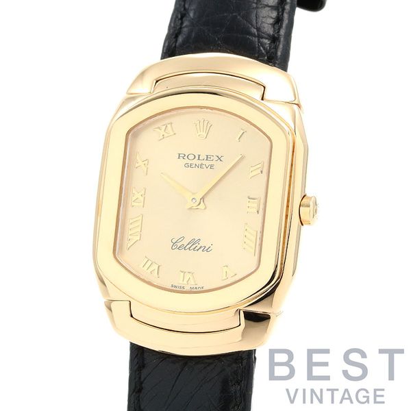 Rolex [ROLEX] Cellini 6631/8 Ladies Champagne Gold K18 Yellow Gold ...
