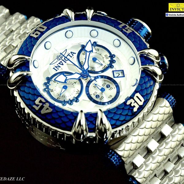 NEW Invicta Mens 52 mm Subaqua TALON Swiss Z60 Chronograph SILVER DIAL ...