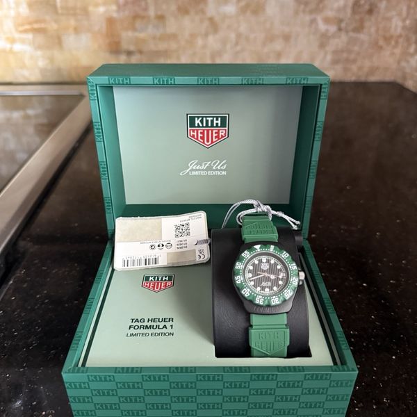 Kith TAG Heuer Formula 1 Green Watch Limited Edition #/825 ...
