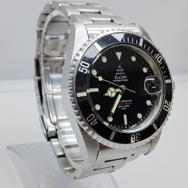 Vintage Elgin FK-531-C AUTOMATIC DEEPSEA 200M (1990s) Men Diver Watch ...