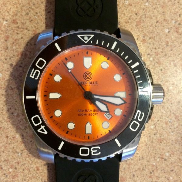 Deep Blue Sea Ram 500 Orange Dial | WatchCharts Marketplace