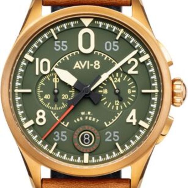 AVI-8 Spitfire Chronograph 42mm Wristwatch AV-4089-02/without box ...