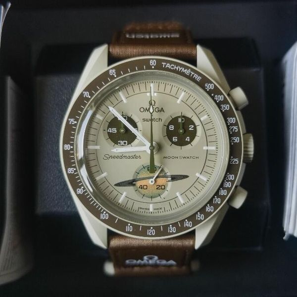 Swatch Bioceramic Moonswatch Mission To The Moon Watch Saturn -With Box ...