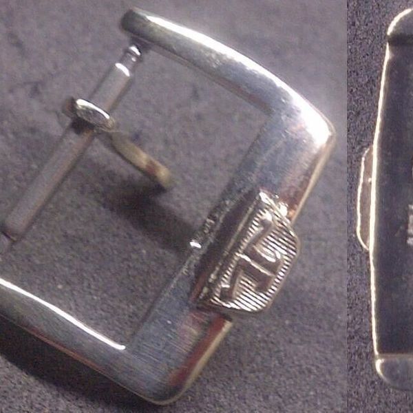 Original Jaeger LeCoultre Buckle 2 Fibbia 14mm inner Stainless Steel ...