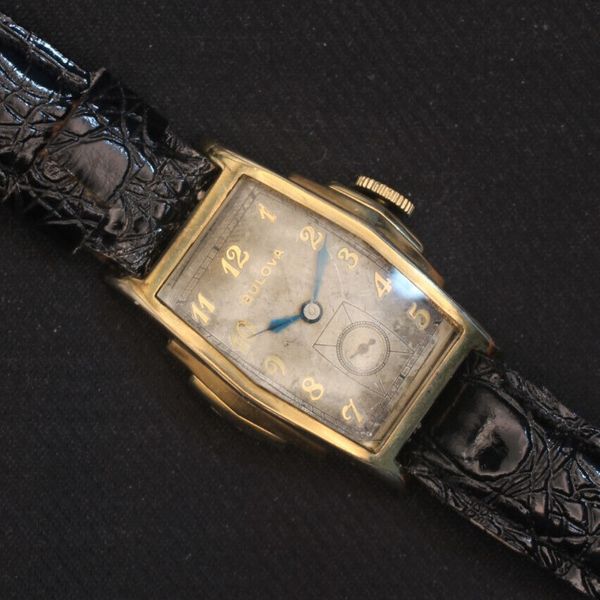 1935 Bulova American Clipper Stepped 17 Jewel Automatic Men's Vintage ...