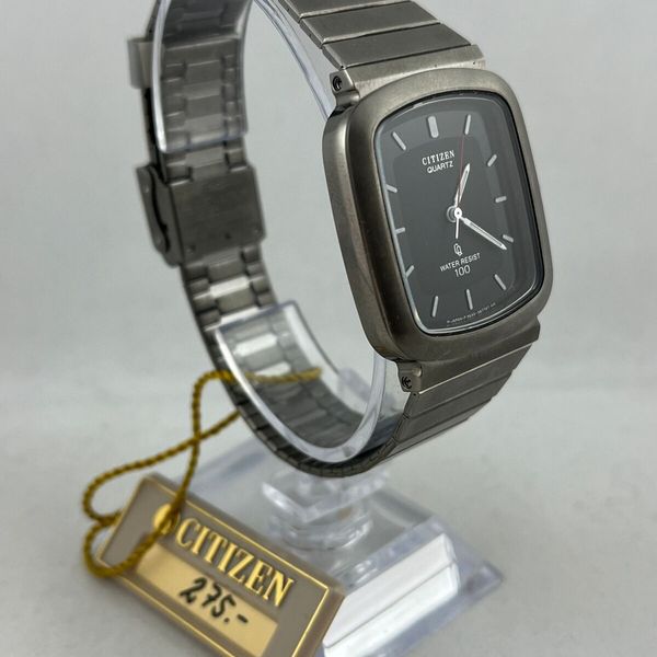 Matte Grey NOS Citizen Quartz Wrist Watch with Sign, Works ...
