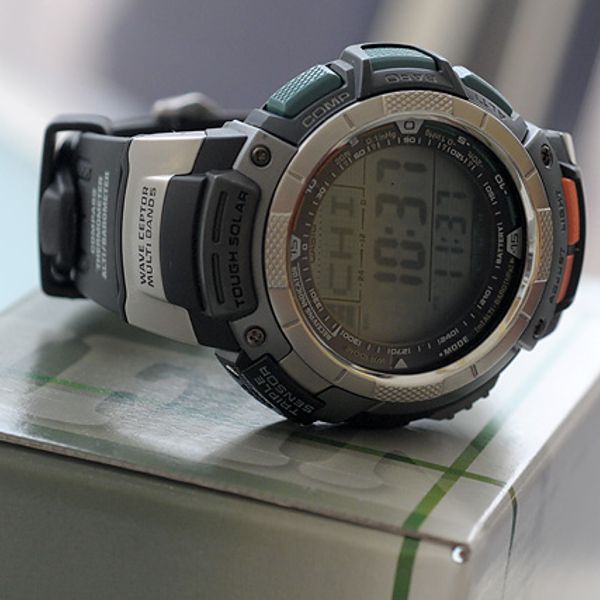 SOLD -- Casio Men's PAW1100-1V Pathfinder Atomic Solar Watch ...