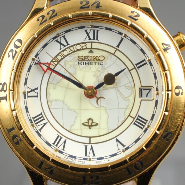 *EXC+5* SEIKO 5M45-6A40 KINETIC "AGE OF DISCOVERY" Men's Watch Japan ...