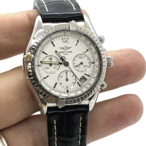 BREITLING Chrono cockpit A30012 Date White Dial Automatic Men's Watch | WatchCharts