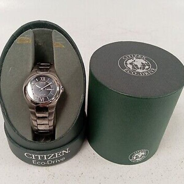 Citizen Eco-Drive Titanium Watch with Original Box & Certificate ...