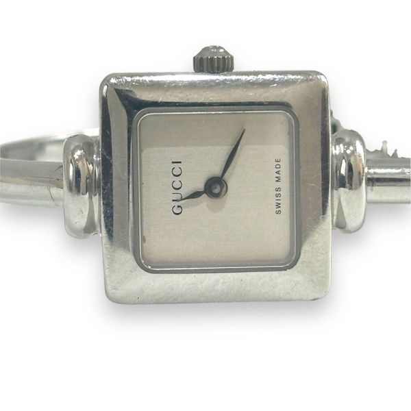 Gucci 1900L Quartz Women's Bangles Watch Silver Dial New Battery ...