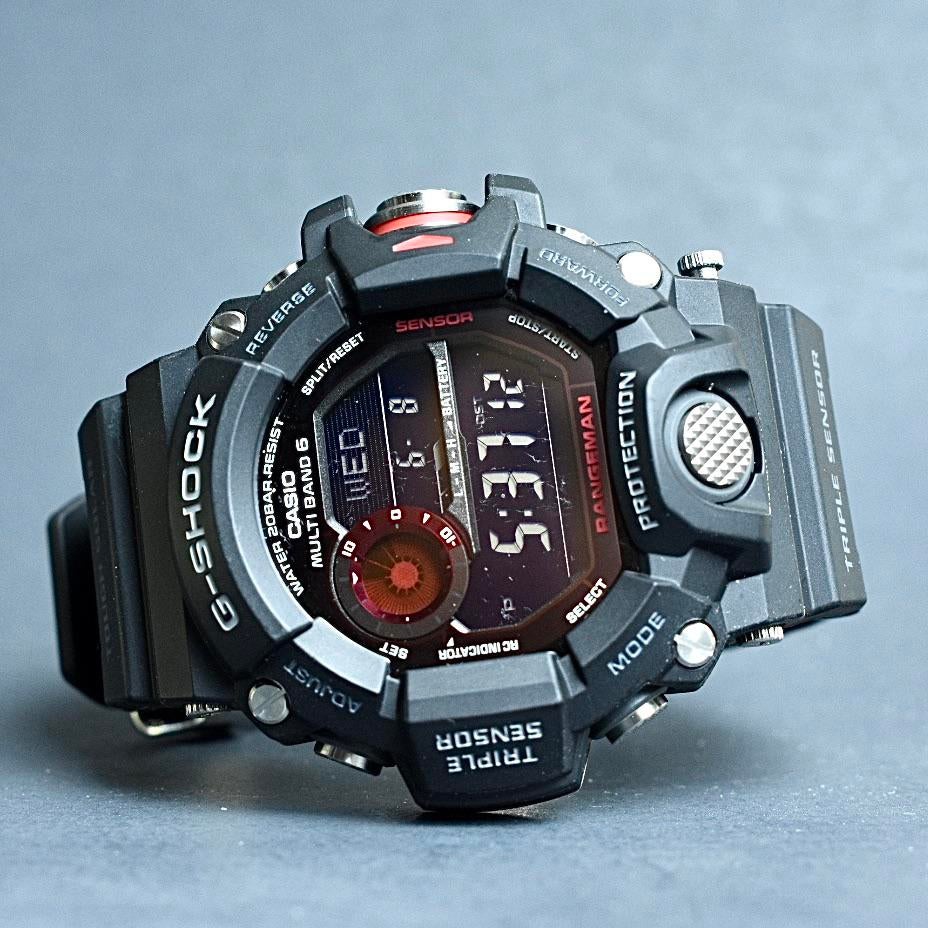 [WTS] G-Shock Rangeman GW-9400-1 with negative display and red “HAL ...