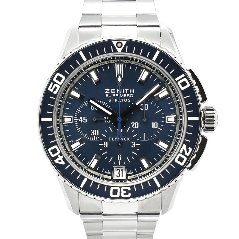Zenith El Primero Stratos Flyback Blue (03.2067.405/51) Market Price ...