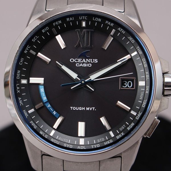 Casio Oceanus Radio Solar OCW-T150 Solar Power Analog Wristwatch Used ...