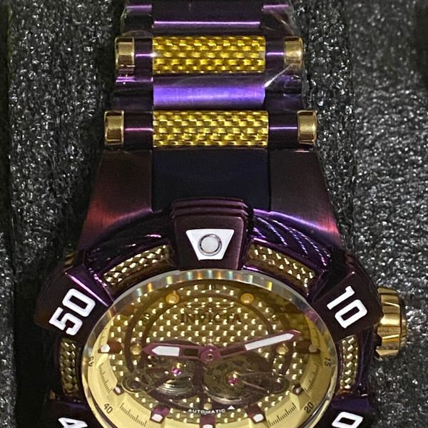 INVICTA GENUINE ORIGINAL AUTOMATIC BOLT, PURPLE, #40190, TRINITE, WR ...