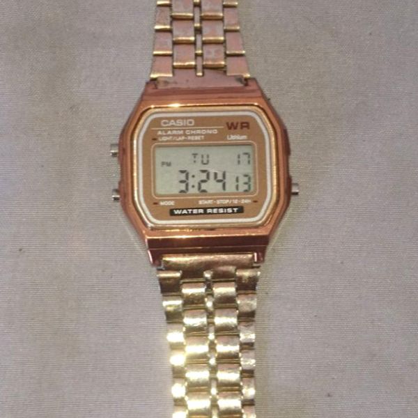 VINTAGE MONTRE MIXTE CASIO WR QUARTZ DIGITALE NÂ°A159W 593 de 1980 ...