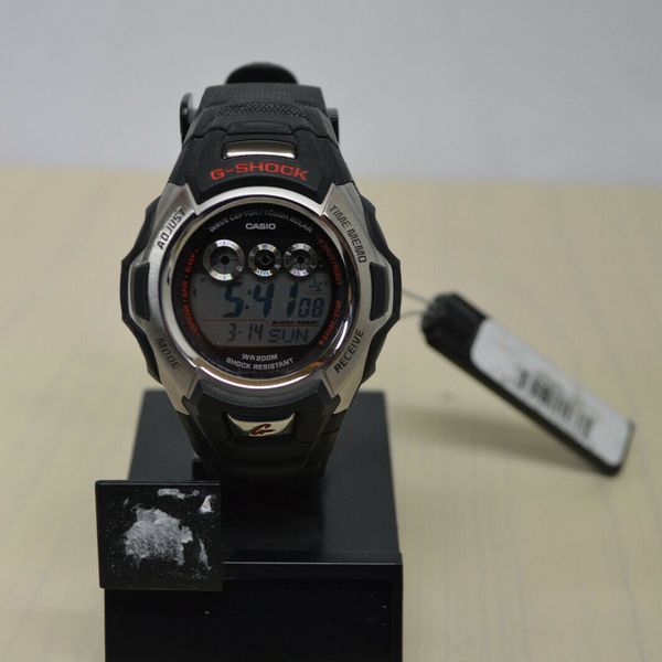 NEW Casio Men's Solar Atomic Digital Black and Silver G-Shock Watch ...