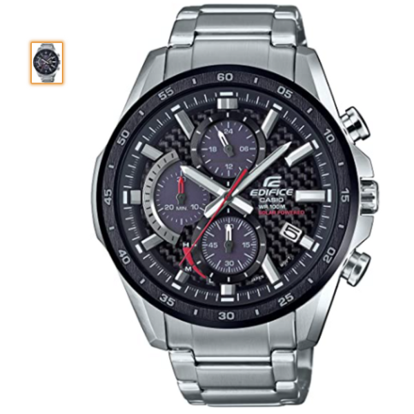 Casio Edifice Men's Solar Chronograph Stainless Steel Watch EQS900DB ...