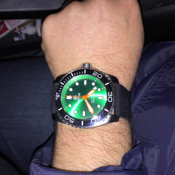 FSOT: Deep Blue Sea Ram 500 green dial worn one week $170 plus shipping ...