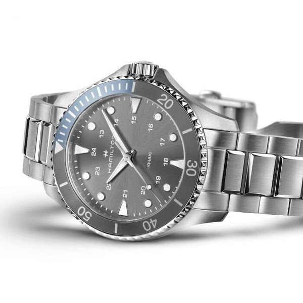 *BRAND NEW* Hamilton Khaki Navy Scuba Quartz 37mm Gray Dial Watch ...