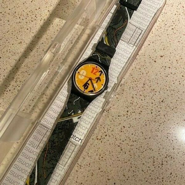 Swatch "Fast Turn" GB233 Standard Gents 34mm Watch Original Case/Papers ...