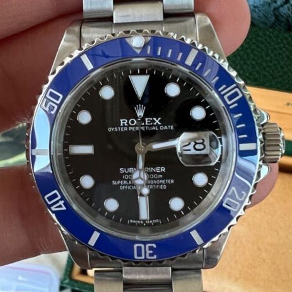 Rolex Submariner 40mm 16610 Blue Ceramic Bezel Insert 4 126619lb Cookie ...