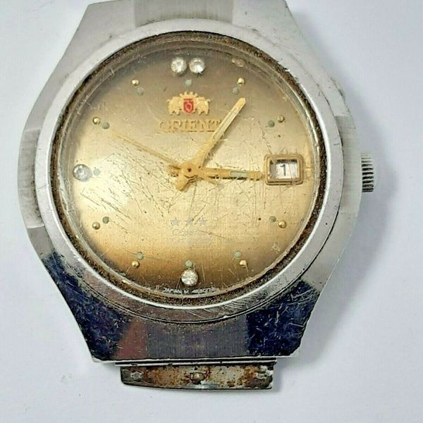 VINTAGE ORIENT 48320 MANIUAL WRIST WATCH 17 JAPAN MADE PARTS OR REPAIR ...