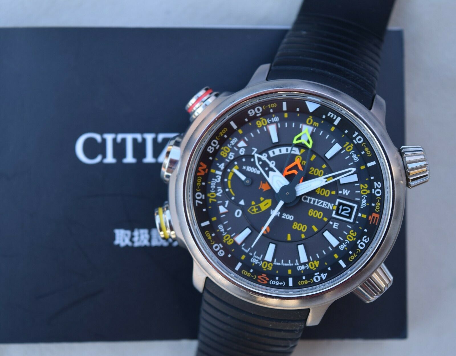 Citizen Promaster Altichron J280-T019773 Titanium Altimeter Compass ...